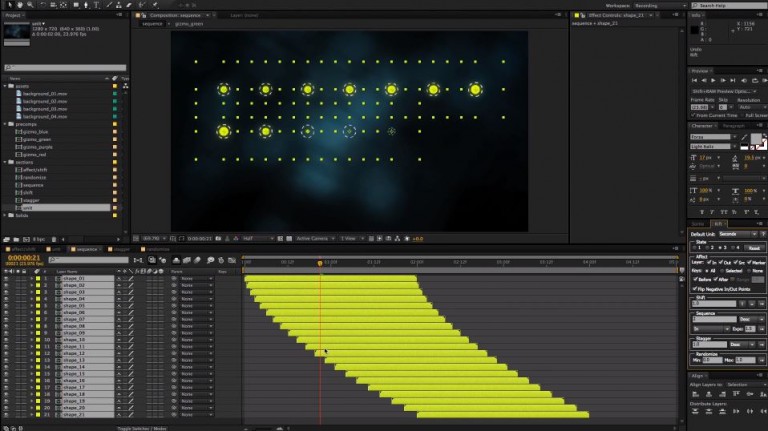 多数のレイヤーを素早く配置！After Effectsスクリプト「Rift」！ | 映像職人